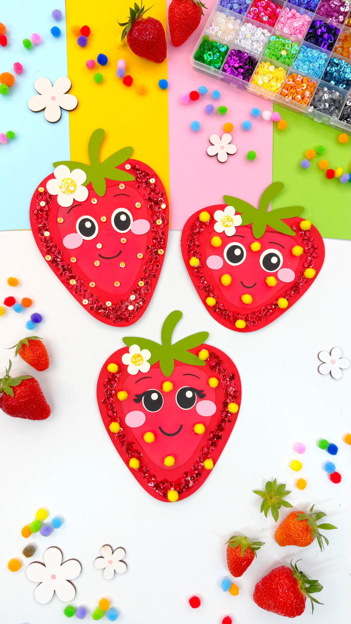 Fabelhafte Erdbeeren Basteln Mit Kindern Ebenbild